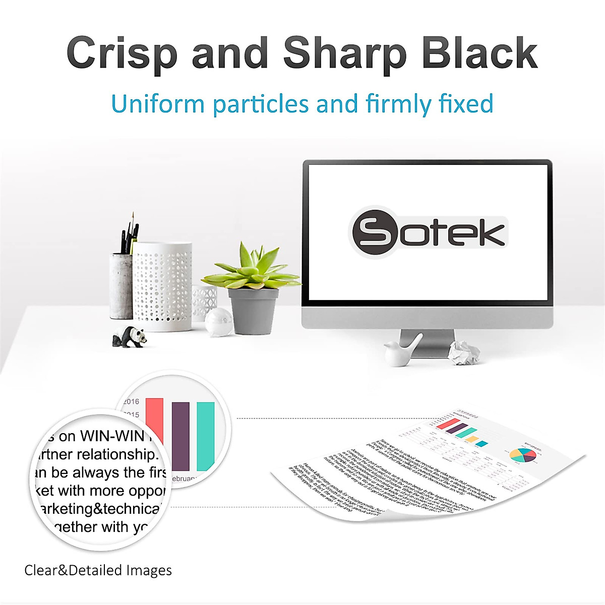 Sotek Compatible Ink Cartridge Replacement for LC203XL LC203 LC201, Use with MFC J480DW J680DW J880DW J460DW J485DW J885DW J5520DW J4320DW J4420DW J4620DW J5620 J5720DW (1 Set+ 1 BK)