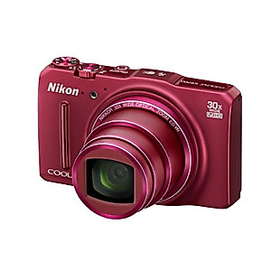 Nikon COOLPIX S9700 16.0 MP Wi-Fi Digital Camera with 30x Zoom NIKKOR Lens, GPS, and Full HD 1080p Video (Red)