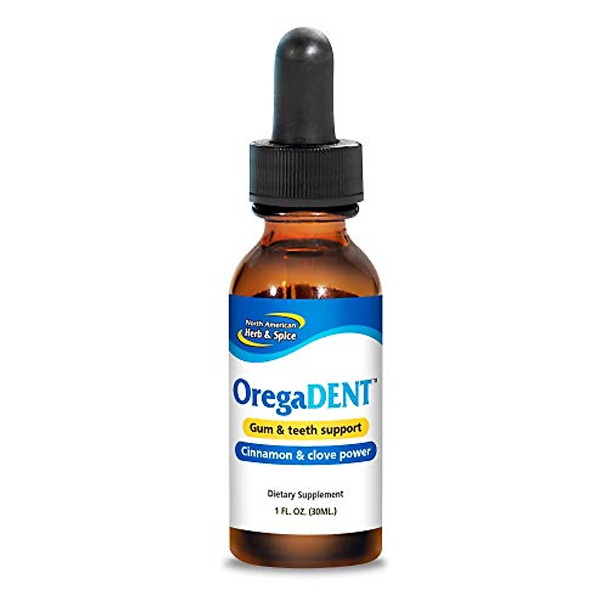 North American Herb & Spice OregaDENT Topical Oil - 1 fl. oz. - Healthy Teeth and Gums Support - Oral Health - Freshens Breath - Oregano, Clove and Cinnamon Oil - Non-GMO - 220 Total Servings