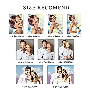 AORUNI Personalized Cross Stitch Kits Photo Custom Made Fabric Cross-Stitch Hand Embroidery Kit (23"*31"/60CM*80CM)