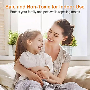 15 Pack Moth Repellent for Closets Made with Plant-Based Ingredients, Effective Moth Repellent for House to Get Rid of Moths from Closets, Drawers, Wardrobes, Storage Boxes, Insect Traps for Indoor