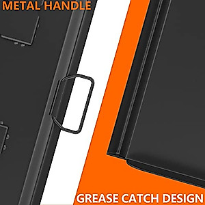 MixRBBQ 14 x 32 inch Heavy Duty Steel Griddle with Carrying Bag for Camp Chef Stove Grill, Nonstick Flat Top Cooking Griddle, Outdoor BBQ Camping Grills Accessories