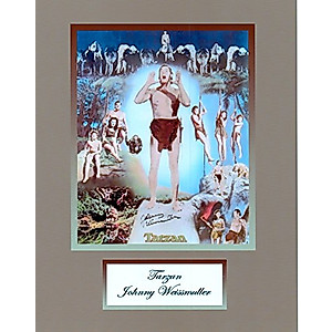 Kirkland JOHNNY WEISSMULLER, TARZAN, Classic Movie 8 X 10 Photo Autograph on Glossy Photo Paper