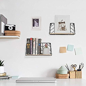 TIMEYARD Floating Shelves Teen Girl Room Decor, Wall Mounted Shelf Wood Shelves for Wall, Wall Shelves for Bedroom, Living Room, Bathroom, Kitchen