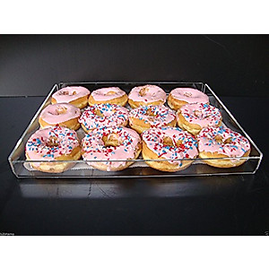 Displays2buy Acrylic Pastry Bakery Donut Bagels Cookie Display Case w/3 trays