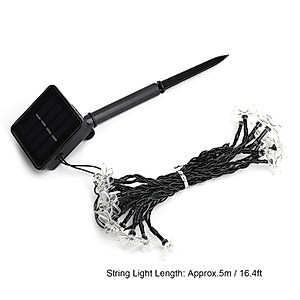 Snufeve String Lamp, Solar Fairy Lights Solar String Lights Tree Light Flowers Lights for Home Courtyard, Garden, Yard, Lawn, Terrace