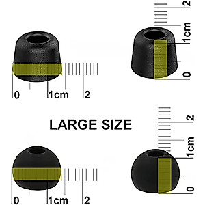 8pcs (BMF-BPH)- Large (L) Premium Memory Foam and Silicone Replacement Earbuds Eartips Compatible with Jaybird X4, X3, Freedom F5 and Jaybird Run in Ear Earphones Headphones