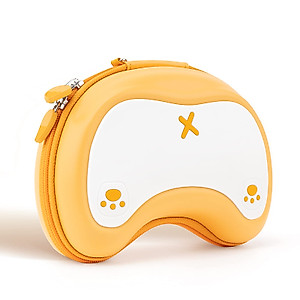 GeekShare Cute Corgi PS5 Gaming Controller Case-Controller Holder Hard Shell Travel Carrying Case for Playstation 5, PS4, NS Pro, Xbox with Room for Cable Cord and Accessories