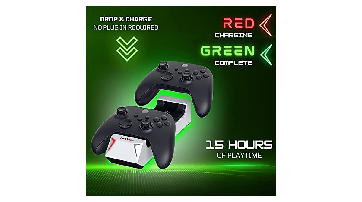 Nyko Charging Station for Xbox Series X/S - Charge 2 Controllers