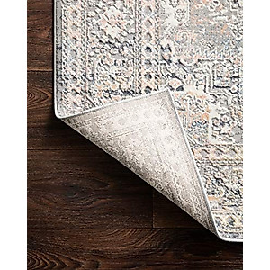 Loloi II Lucia Collection LUC-01 Grey/Sunset 6'-8" x 8'-8" Area Rug