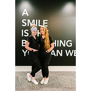 Maven Thread Dentist, 4 inch Workout Headbands for Women, Non Slip Sweatbands for Women, Sports Running Headband for Exercise, Gym Hairband Athletic Workouts and Yoga, 2 Pack