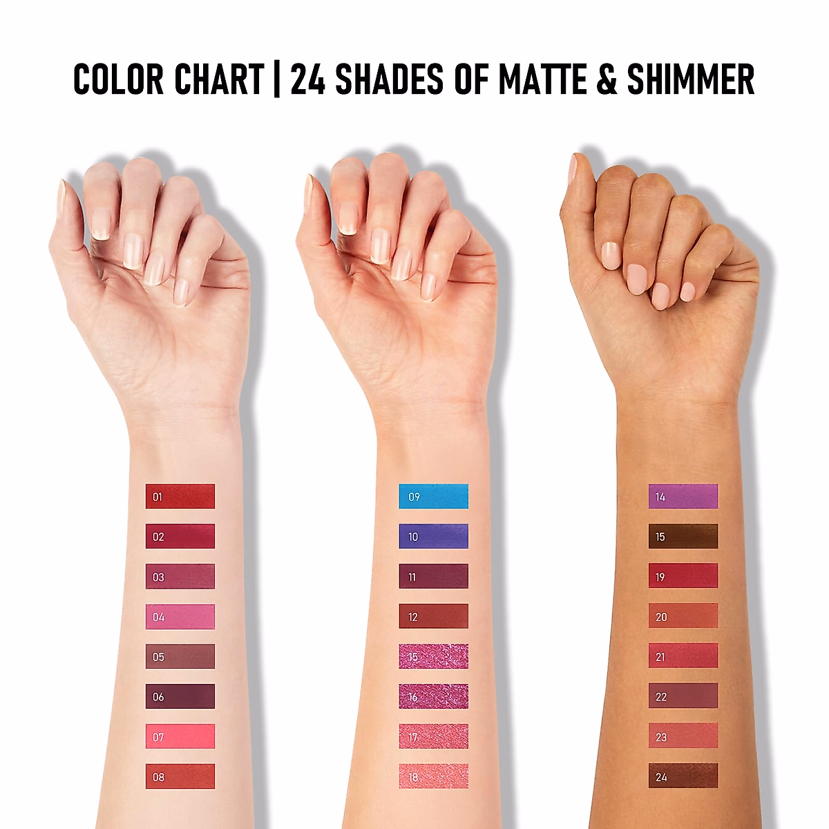 Ownest 24 Colors Matte Velvety Liquid Lipstick Set,Waterproof Long Lasting Non-Stick Cup Liquid Lipgloss Beauty Cosmetics Makeup Kit