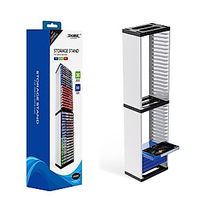 ECHZOVE Game Card Box Storage Stand for PS5 Xbox Games, Storage Tower for Xbox Game Card Box Holder Vertical Stand - for Video Games 36 PCS