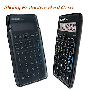 Victor 920 Compact Scientific Calculator with Hinged Case, 10-Digit LCD