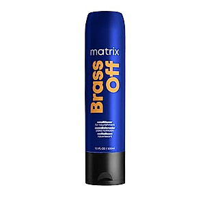 Matrix Brass Off Nourishing Leave In Conditioner | Tones brassiness | Repairs Dry, Damaged Hair | For Color Treated & Bleached Hair | Non-Color Depositing | Leave-In Salon Conditioner