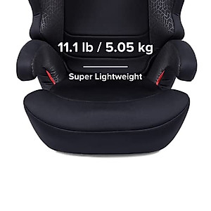 Diono Everett NXT High Back Booster Car Seat with Rigid Latch, Lightweight Slim Fit Design, 8 Years 1 Booster Seat, Black