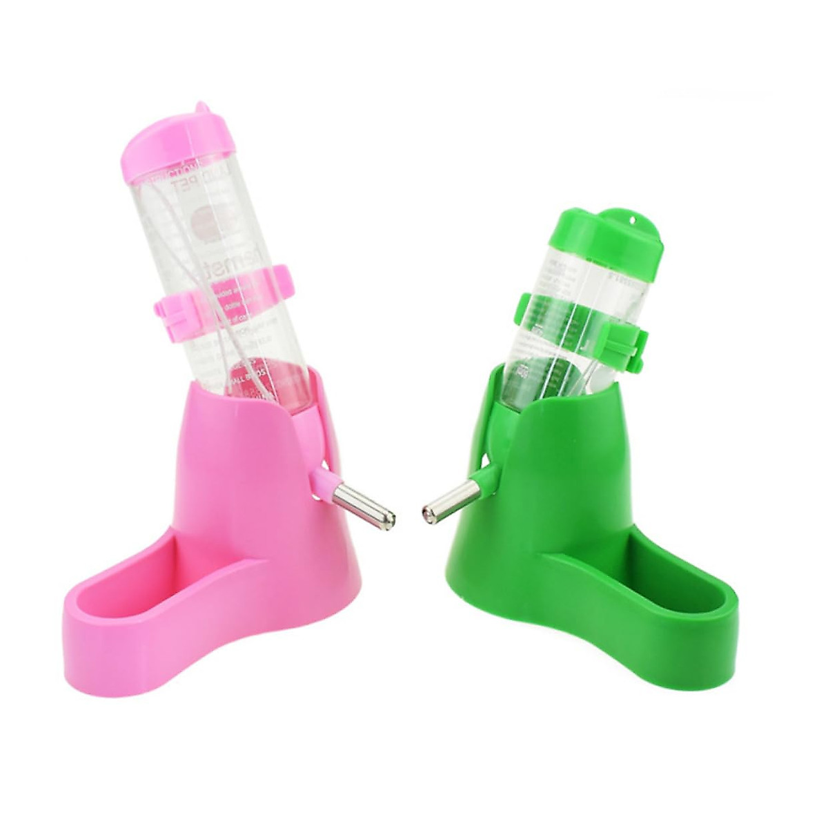 Ipetboom 2pcs Water Feeder Hamster Small pet Small Pet Hideout Hamster Water Feeder Rabbit Kettle Water jug Stand pet Supplies pet Water Bowl Cages pet Water Bowl Drinking re-usable