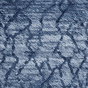 SAFAVIEH Retro Collection 3' x 5' Blue / Dark Blue RET2144 Modern Abstract Non-Shedding Living Room Bedroom Accent Rug