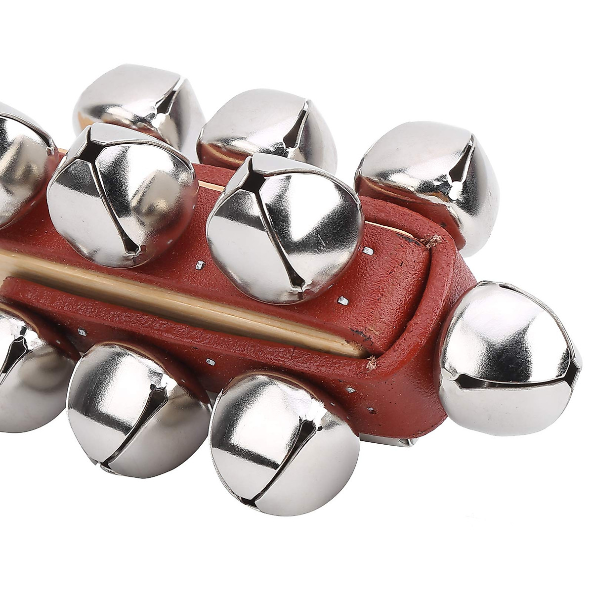 Sleigh Bell Stick, Jingles Bells, Smooth Durable Convenient for Dancing Beginners Concerts Parties