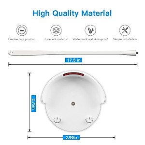 oioaahkeo Baby Monitor Mount for Philips Avent Baby Monitor SCD843/37 Camera for nannio Hero2 Hero3 Video Baby Monitor (White,1Pack)