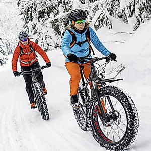 Speedrid Electric Bike 48V 500W Fat Tire Electric Bike Snow Bike 26" 4.0, 48V 10.4Ah Removable Battery and Professional 7 Speed (Black and Red)