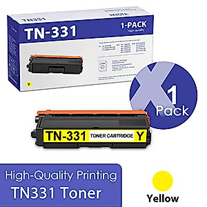 HIYOTA Compatible TN-331 TN331 Yellow Toner Cartridge Replacement for Brother TN331 HL-L8250CDN L8350CDW/CDWT MFC-L8600CDW L8850CDW DCP-9055CDN 9270CDN L8400CDN Printers | TN 331 1PK