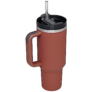 WATERBAE 40 oz. Insulated Tumbler with Handle (Brick)