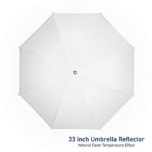 LimoStudio [2 Pack] 33 inch / 84 cm Diameter White Translucent Photo Reflector Umbrella for Photo Video Studio, Lighting Diffuser, AGG124-A