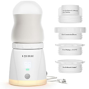 HAUTURE Instant Water Warmer – Replaces Traditional Baby Bottle Warmers Accurate Temperature Control, Night Light, Portable Size Bottle Warmer for Breastmilk& Formula