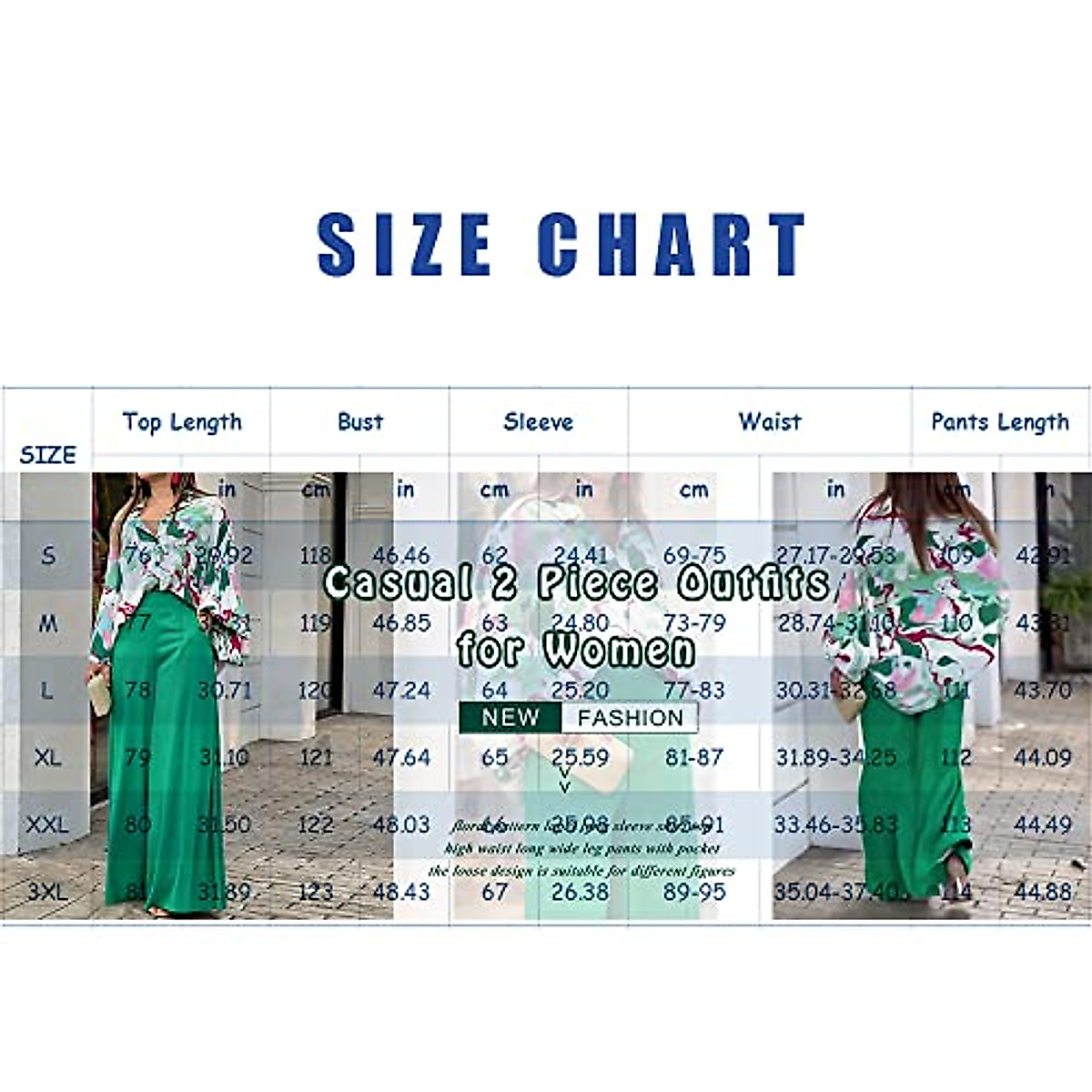 MRSYVES Women Two Piece Set Loose Printing Printed Lapel Shirt Wide Leg Pants With Pocket Casual Office Travel Vacation At Home Wear Purple-XL