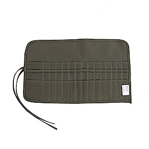 Hztyyier Pencil Wrap Roll Case Holder Larger 30 Holes Roll Up Canvas Paint Brush Bag Artist Draw Pen Watercolor Oil Brushes Case