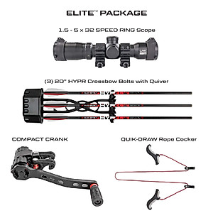 Killer Instinct SWAT X1 Pro Package. The SWAT X1 Using The Speedring Scope is The Most Formidable Crossbow for Sale on The Market Today! Includes Quiver, Bolts, Scope, Foregrip, and Field Points