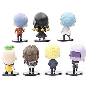 ToysClubUS Set of 7 Pcs of JoJo's Bizarre Adventure: Golden Wind The Hitman Team/Execution Squad/La Squadra Esecuzioni Action Figure