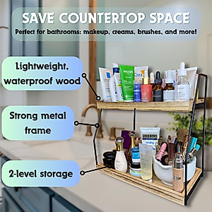HahaHome Coffee Organizer for Countertop - Ideal for Coffee Bar & Station - Essential Coffee Accessories & Organizer for Countertop Use
