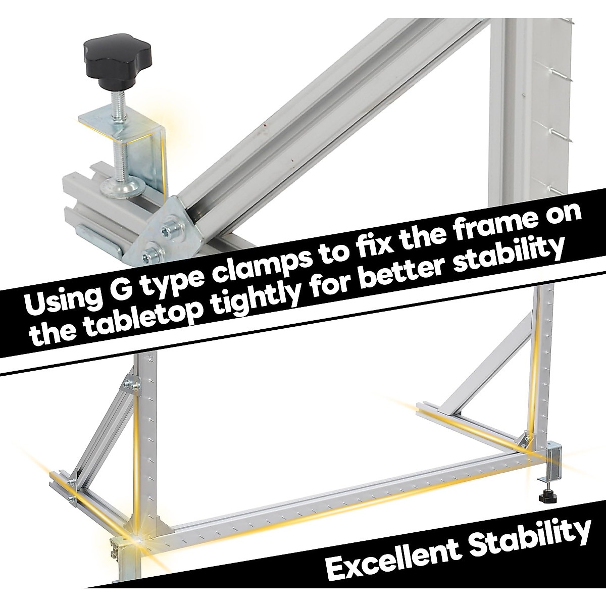 tonchean Tufting Frame for Rug Making 35.5x35.5 Inch Metal Rug Tufting Kit Tufting Supplies Carpet Making Kit Tufting Cloth Stand for Rug Making