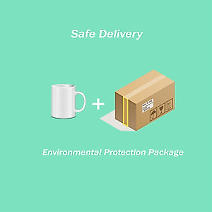 RAINBOWTIE Sublimation Mugs, Sublimation Mugs Blank, 11oz Sublimation Coffee mugs,White Coated Ceramic Cup, Mug Sets - set of 12