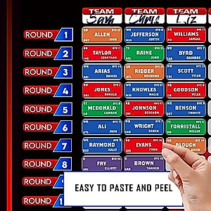 Esjay Fantasy Football Draft Board 2023-2024 Kit, Extra Large with 800+ Player Stickers, Fantasy Draft Board 6ft x 4ft - 14 Teams 20 Rounds, Includes 2023 Top Rookie