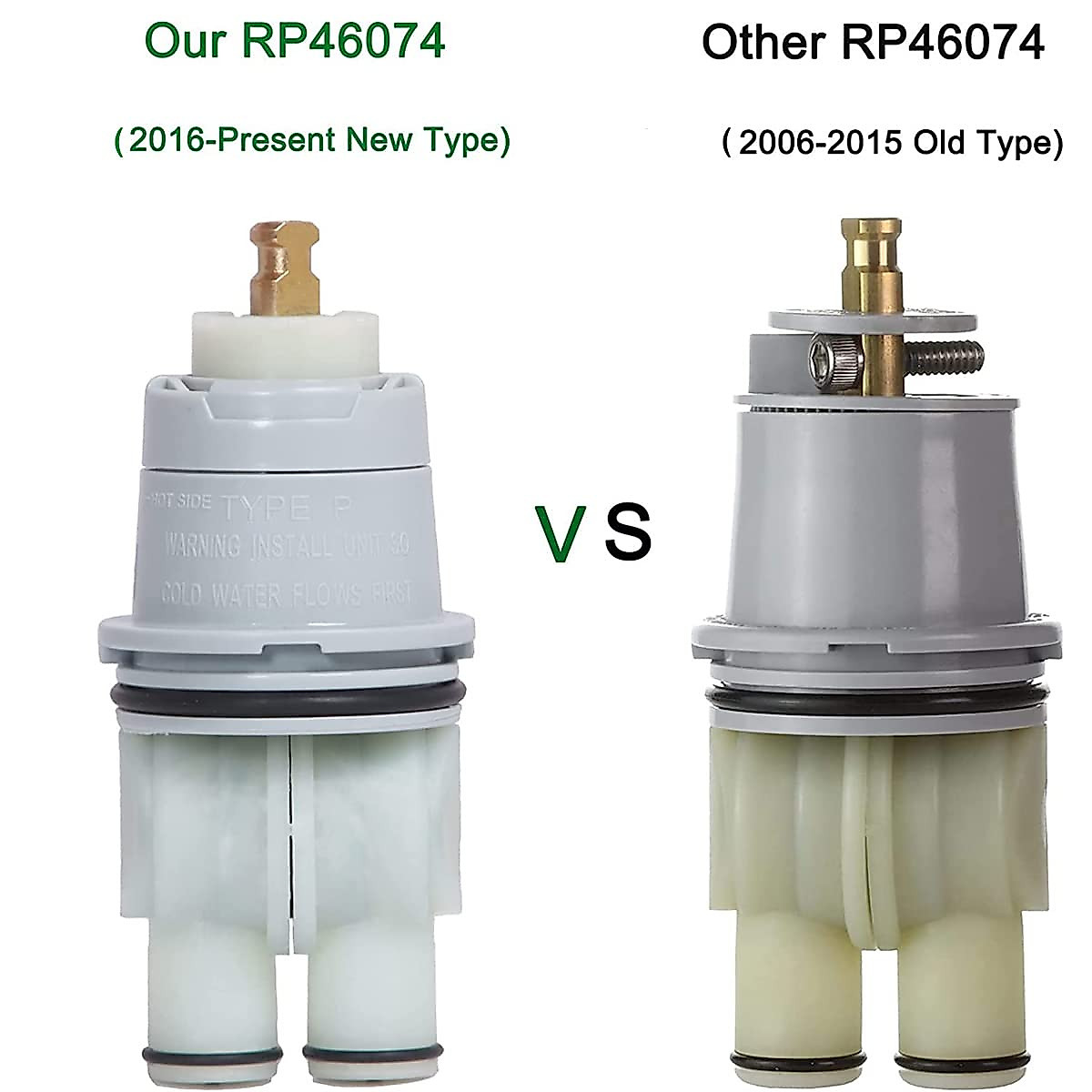 RP46074 Shower Valve Cartridge Repair Assembly for Delta 13/14 Series Faucet - Compatible With Monitor Single-Handle Universal Valve Replacement Kit for Tub