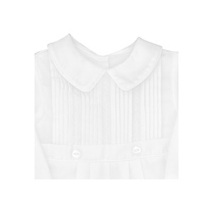 Petit Ami Baby Boys' Pique Christening Longall with Hat, 9 Months, White