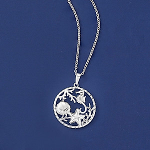 Ross-Simons Sterling Sea Life Pendant Necklace