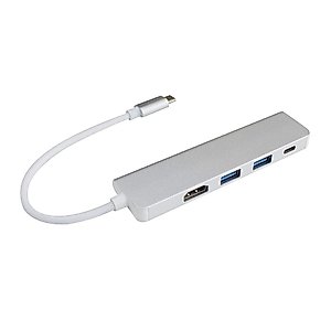 PANUSBGHUB 4 in 1 Type C Hub with HDMI USB 3.0 Adapter for MacBook Hub USB Computer Peripherals USB Type C HDMI for MacBook Pro Air