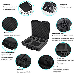 Mini 3 Pro Case-Professional Waterproof Carrying Case Hard Shell Travel Case for DJI Mini 3 Pro Fly More Combo and Drone Accessories