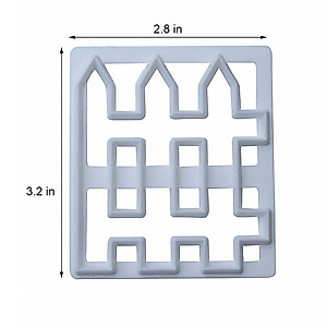 Mold Creative Cube Cake Fence Mold DIY Baking Decoration Tool Mold For Fondant Glue Clay Cake Border Decoration Food Grade Plastic