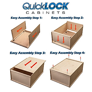 Quicklock RTA Laundry Cabinets | 60" - 72" Wide | Double Door Style | Shaker Cabinets | Made in The USA (Pure White, 12" D x 60" W x 30" H)