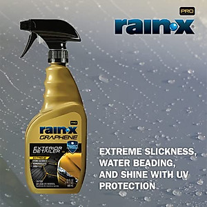 Rain-X PRO 620179 Graphene Exterior Detailer Spray, 16oz - Graphene Shield Technology Gently Removes Light Contaminants and Dirt, Enhances Gloss and Shine