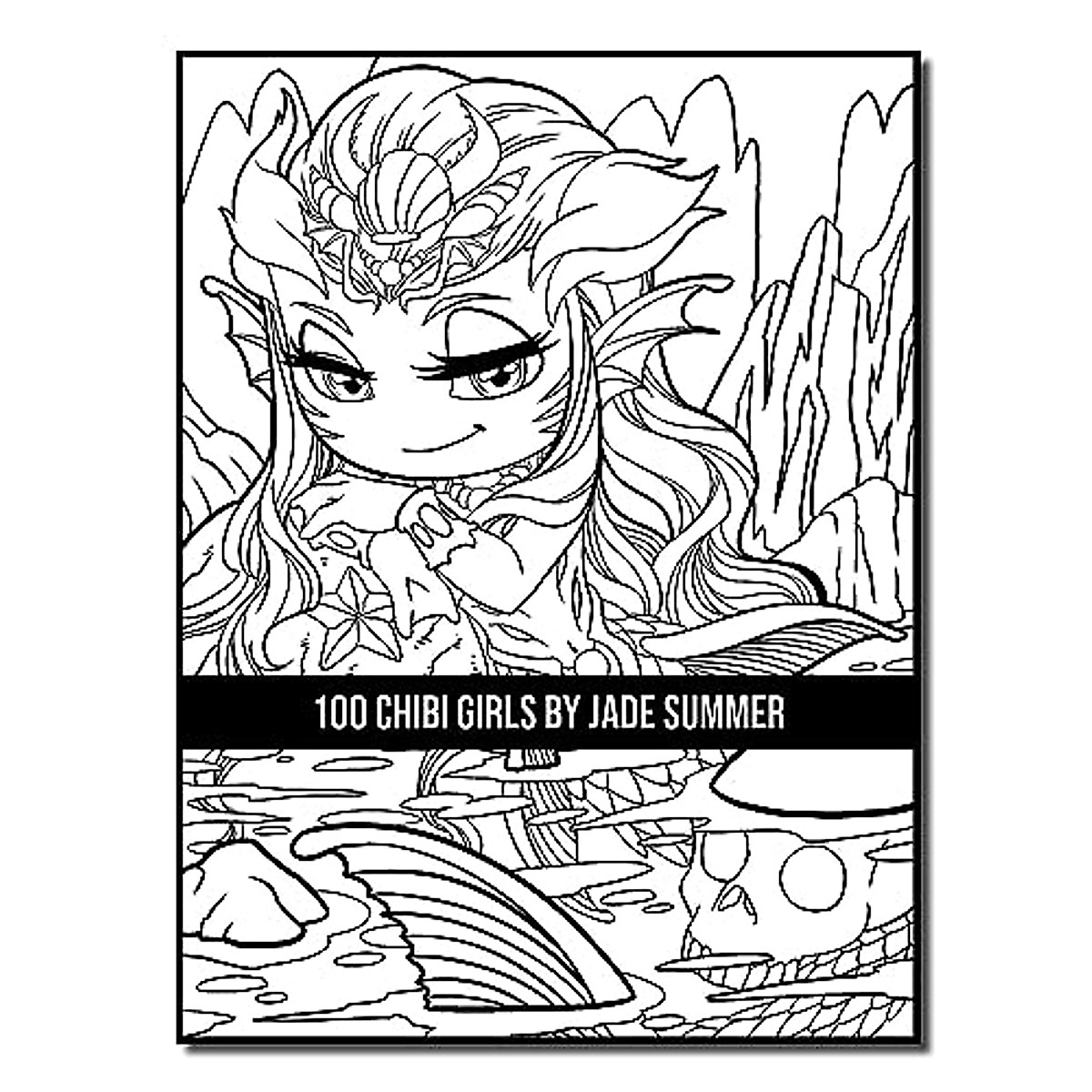 100 Chibi Girls: An Adult Coloring Book Collection with Cute Girls, Fantasy, Horror, Christmas, and More!