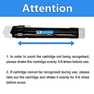 LCL Compatible Toner Cartridge Replacement for Xerox WorkCentre 7525 7835 7845 7530 7535 7545 7556 7830 7845 7855 6R01513 006R01513 006R01516 006R01515 006R01514 (4-Pack Black Cyan Magenta Yellow)