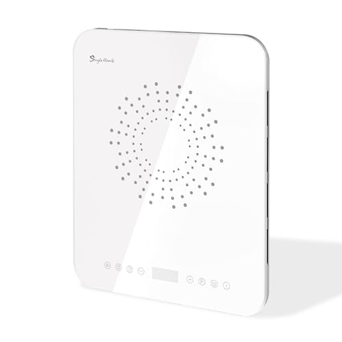 Portable Induction Cooktop, Countertop Induction Burner 0.9" Ultra-thin, Low Noise, 1200W Induction Hot Plate with Multi-safety Protection, 10 Power Setting, Timer, 110~120V White