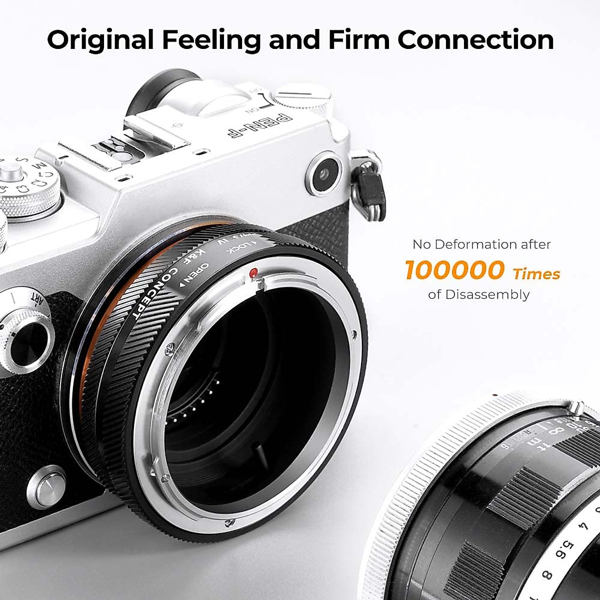 K&F Concept IV PRO FD-M4/3 MFT Lens Mount Adapter, Compatible with Canon FD/FL Series Lens to M4/3 M43 Micro Four Thirds Mount Camera with Matting Varnish Design