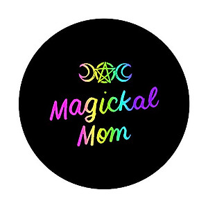 Magickal Mom Triple Moon Goddess Wiccan Witchy Mama Gifts PopSockets Swappable PopGrip